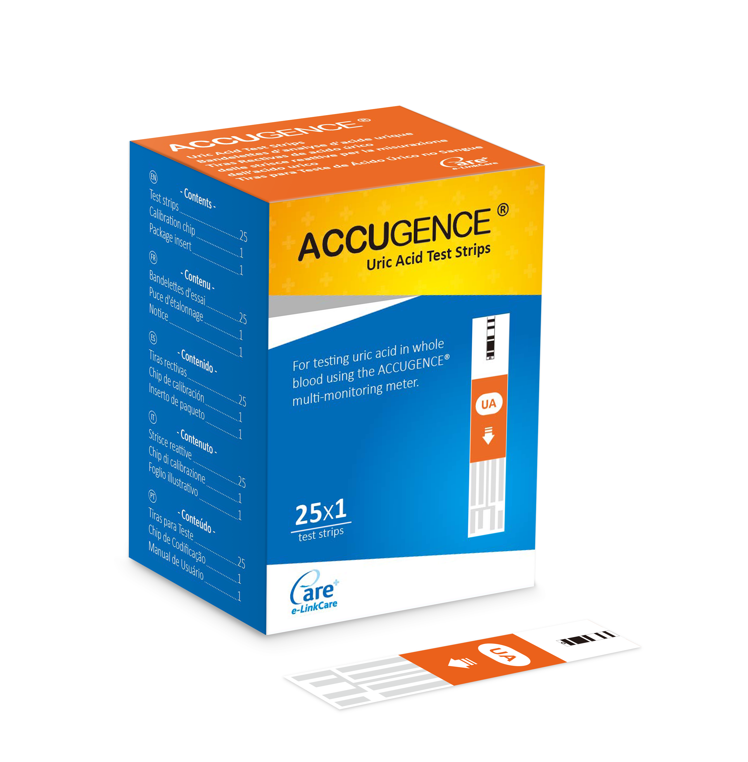 ACCUGENCE ® Uric Acid Test Strip